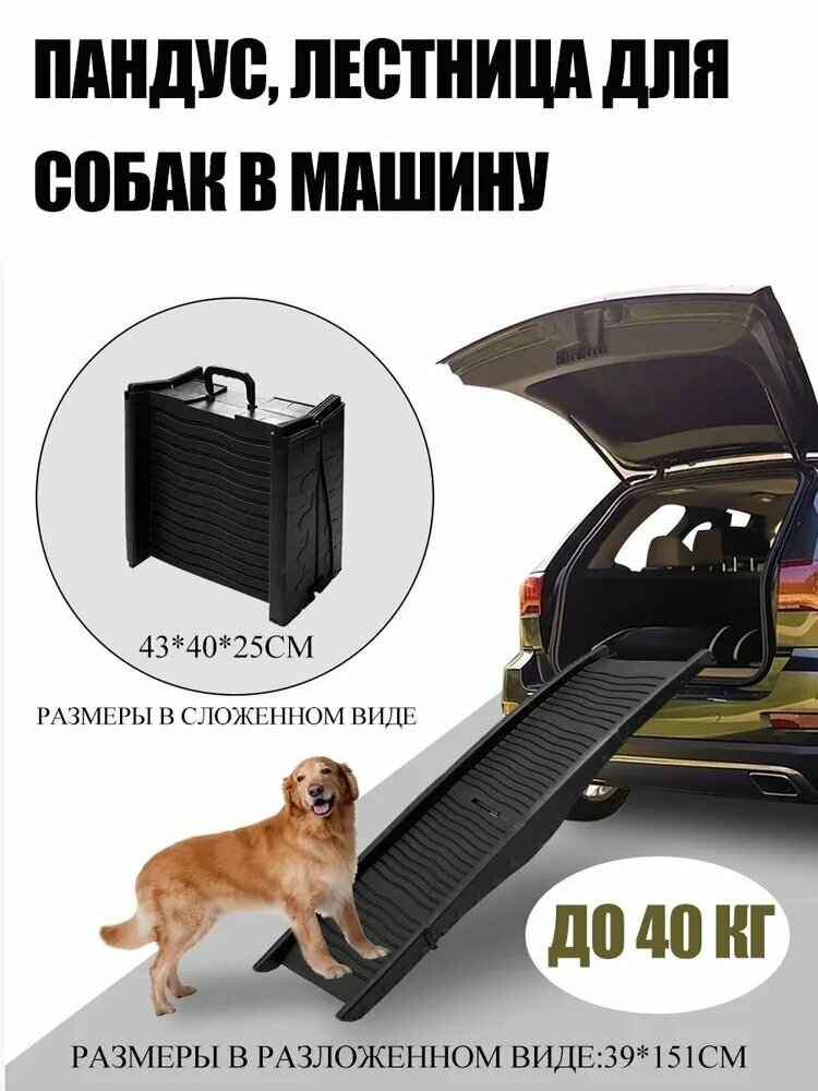 Cкладная лестница для собак в машину