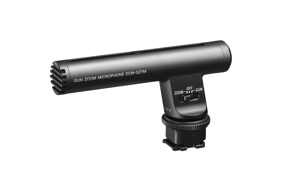 Пушечный зум-микрофон SONY ECM-GZ1M, черный, компактный, высокочувствительный, для видеосъемки