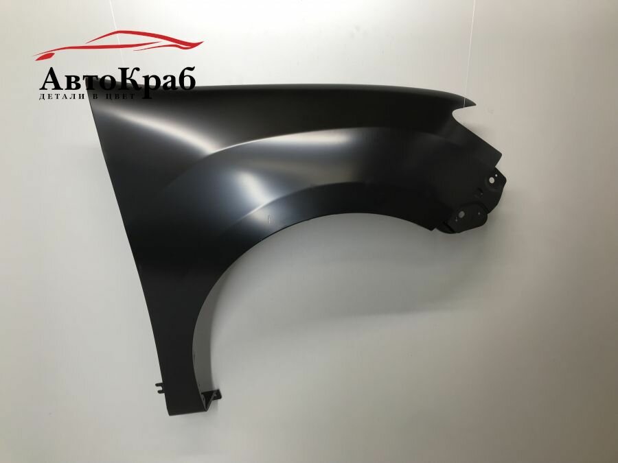 Крыло переднее правое под покраску без повторителя для Рено Логан 2 Сандеро 2014 - 2022 г.