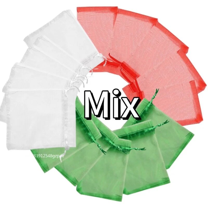 Пакеты из органзы Mix, 10x15 см, 100 шт.
