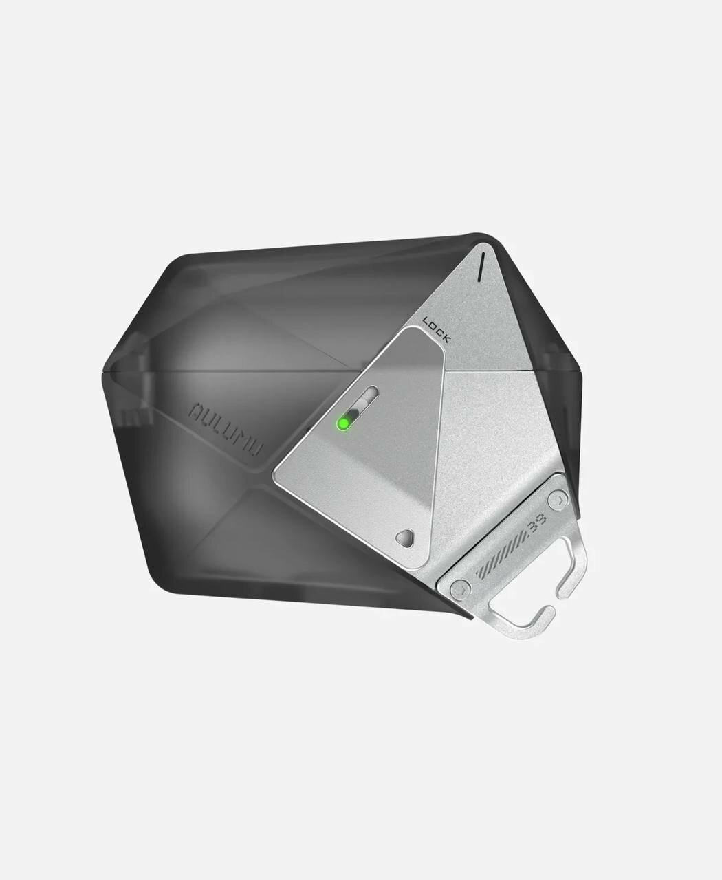 Чехол для AirPods Pro 3, Aulumu A39, геометрической формы, полупрозрачный серый