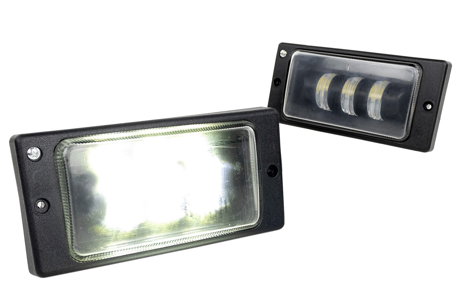 ПТФ светодиодные Эконом, 3 линзы, 19W, 1600lux на ВАЗ 2110-2112, 2113-2115, Шевроле Нива до 2009 г. в.