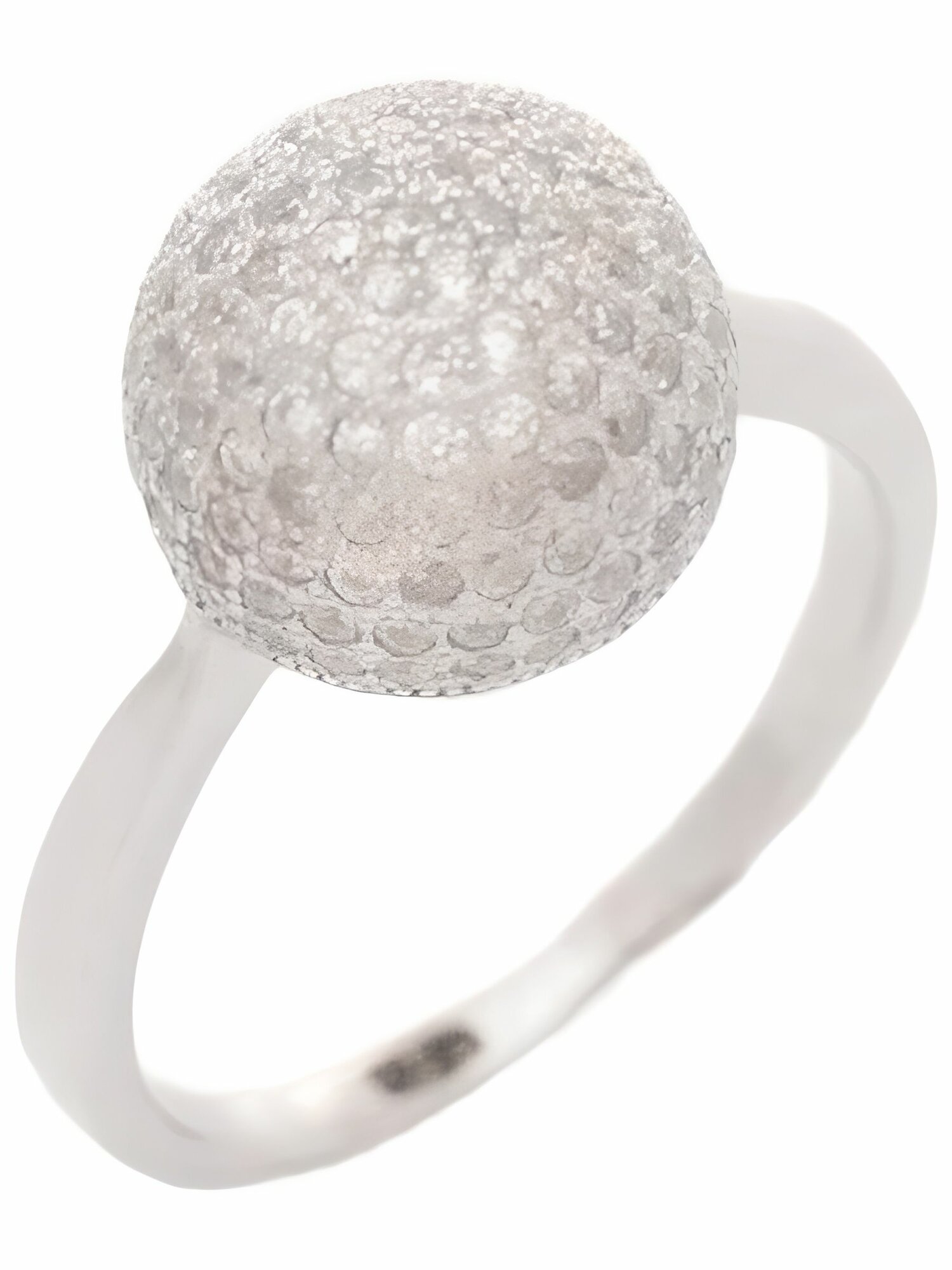 Кольцо тонкое, серебро, 925 проба, родирование, фианит