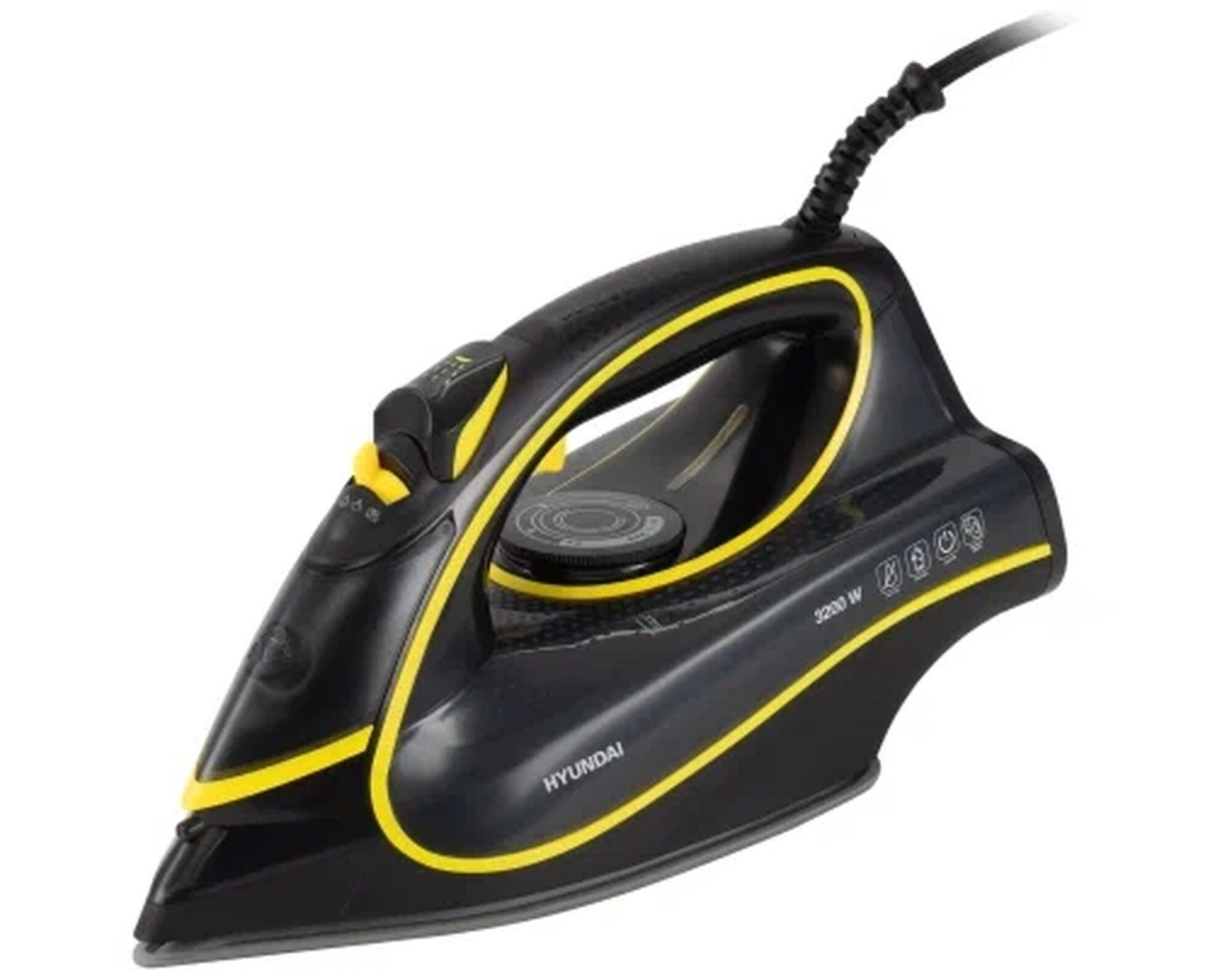 Утюг Hyundai H-SI01560, керамическая подошва, паровой удар, 3200 Вт