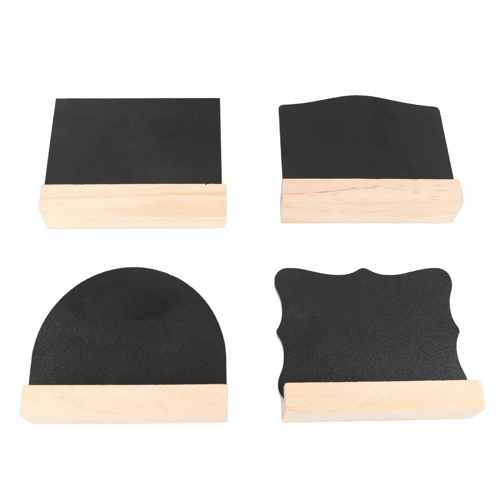 Мини доски для мела, деревянные, двусторонние, маленькие доски для записей, 4 шт.