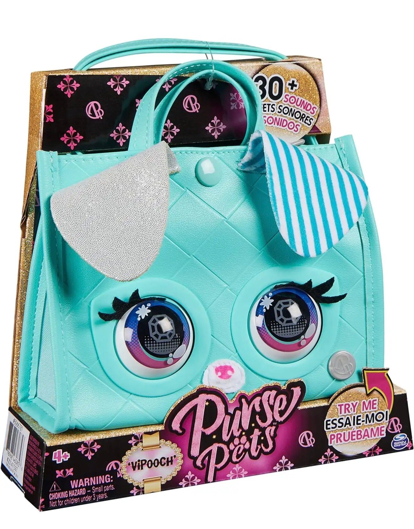 Интерактивная сумка-клатч Purse Pets "Щенок", с эффектами, 13 см