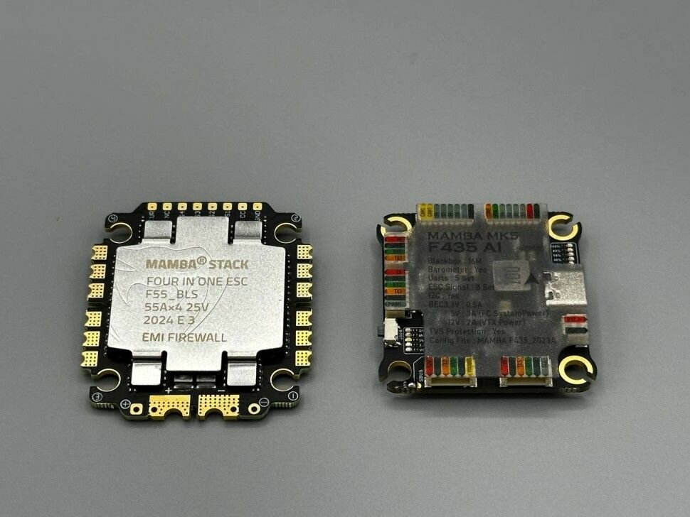 Башня полетный контроллер + регулятор оборотов Diatone Mamba F435 AI MK5 + ESC F55A 00542