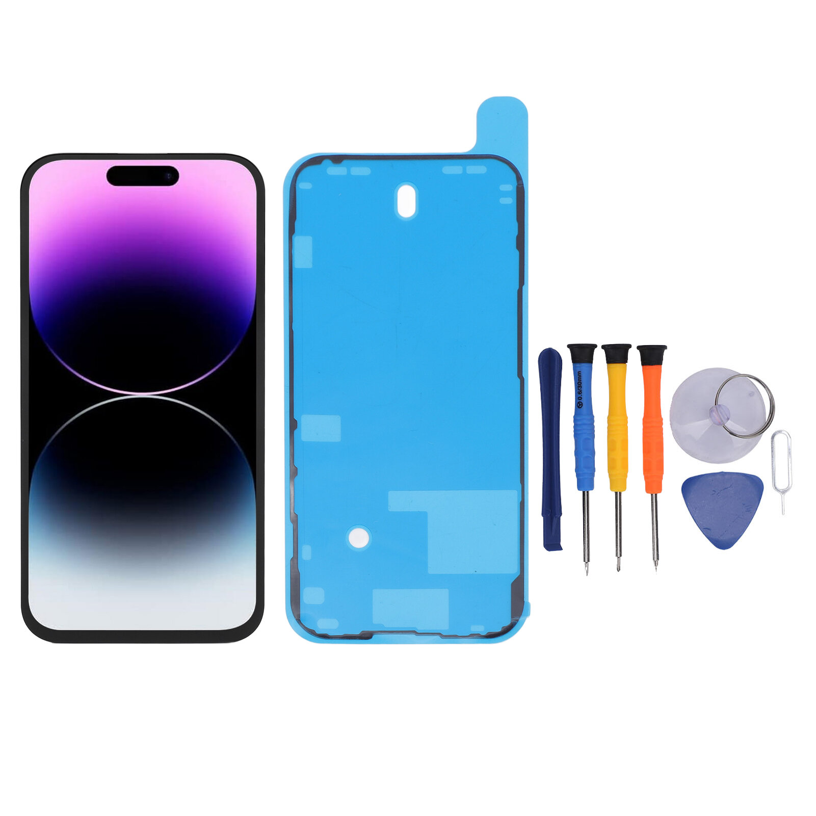 ЖК -дисплей 3D Touch Digitizer Assembly Full FHD 6.1 -дюймовый комплект для замены экрана с помощью инструмента для ремонта для 14 Pro Phone