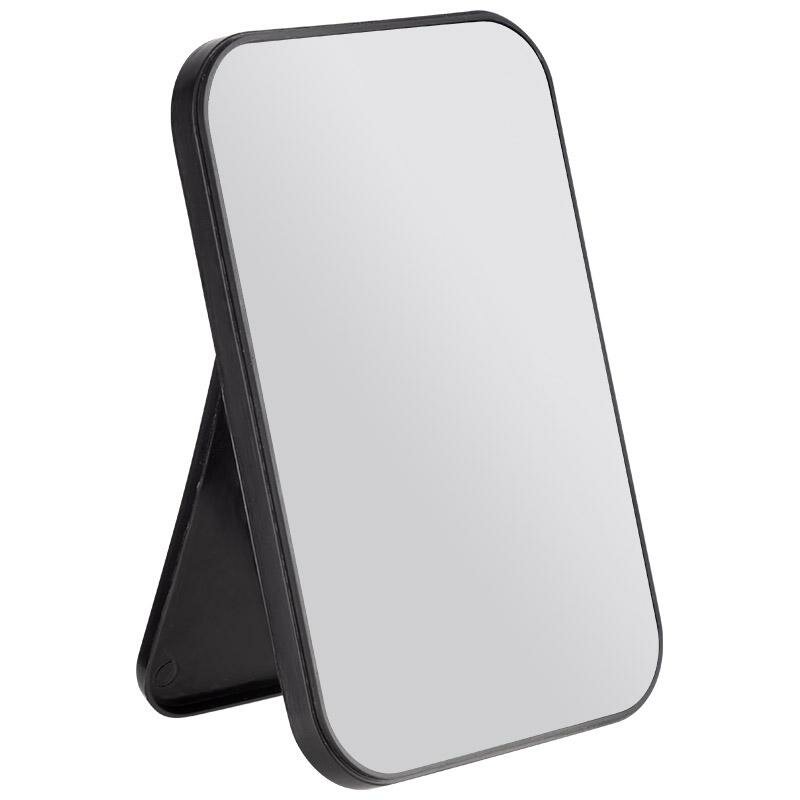 Зеркало косметическое настольное, 10*15 см, цвет: черный