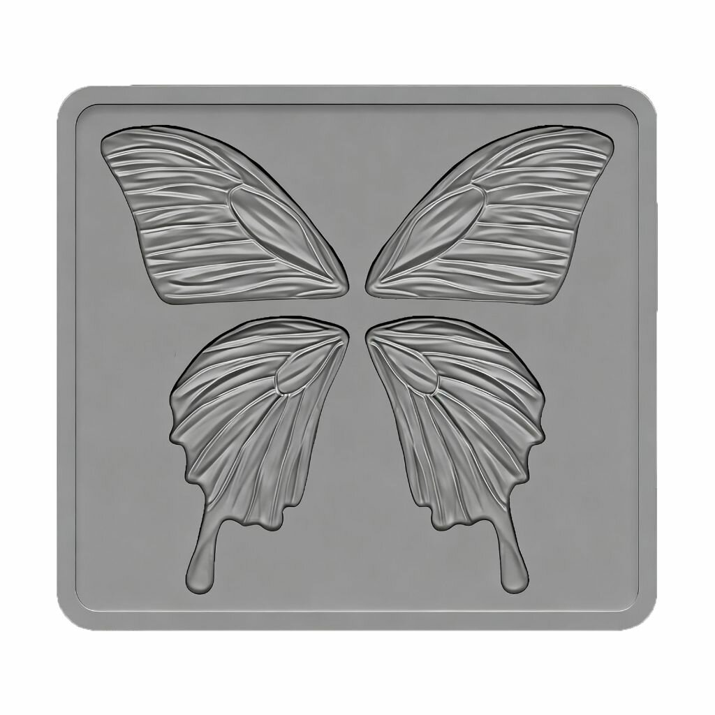 Силиконовая форма с объемной бабочкой из хрустальной эпоксидной смолы "Сделай сам"-Papilio