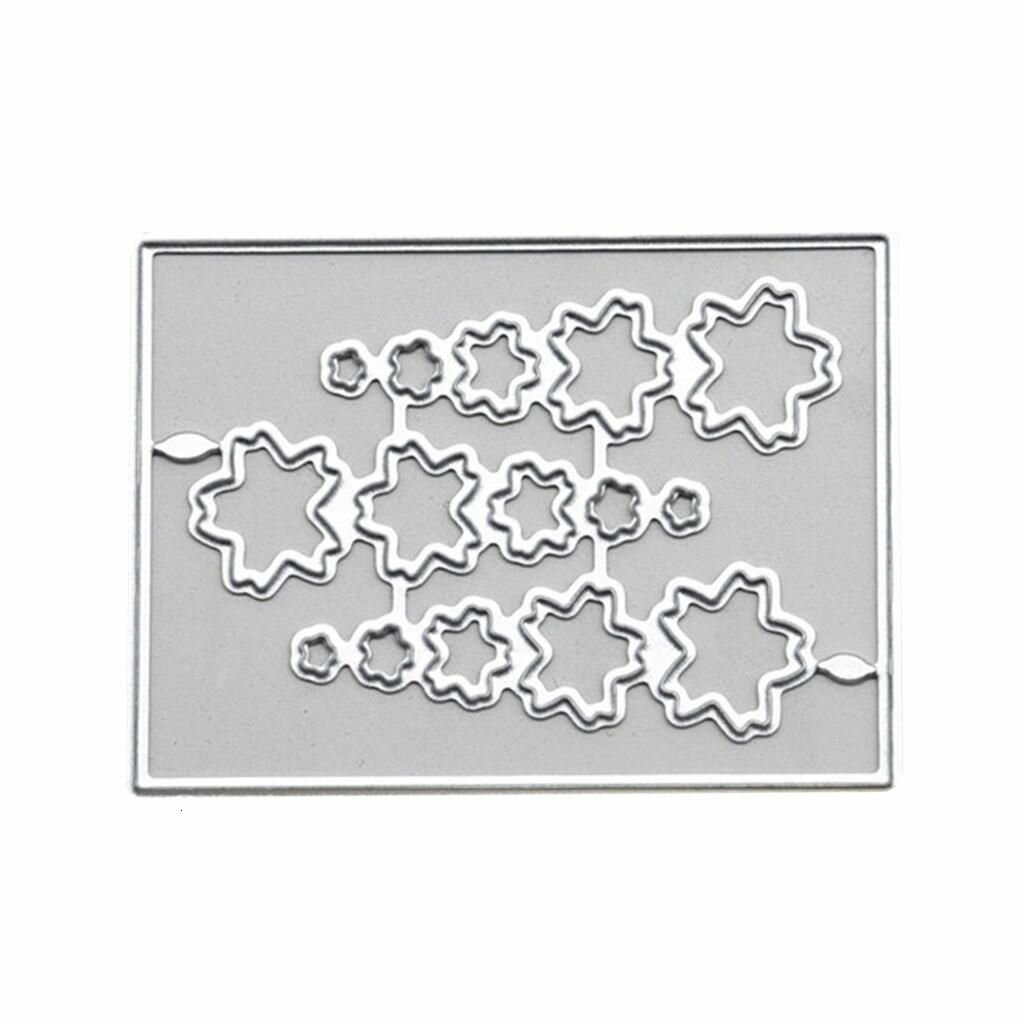 Металлические штампы для вырезания звёзд, прямоугольников, капель, - C цветущая вишня