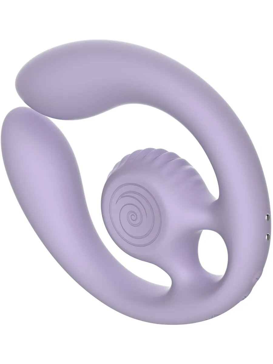 Электрический вибромассажер SVibe Gizi DuO, лиловый, силикон