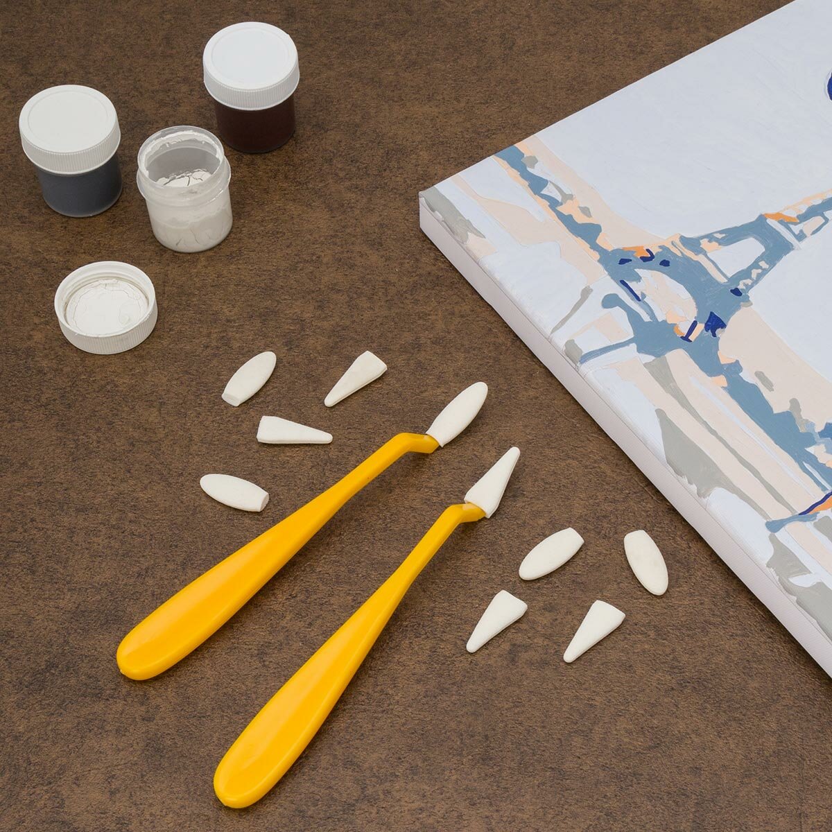 Спонжи художественные для растушевки, пластиковые, набор 10 штук