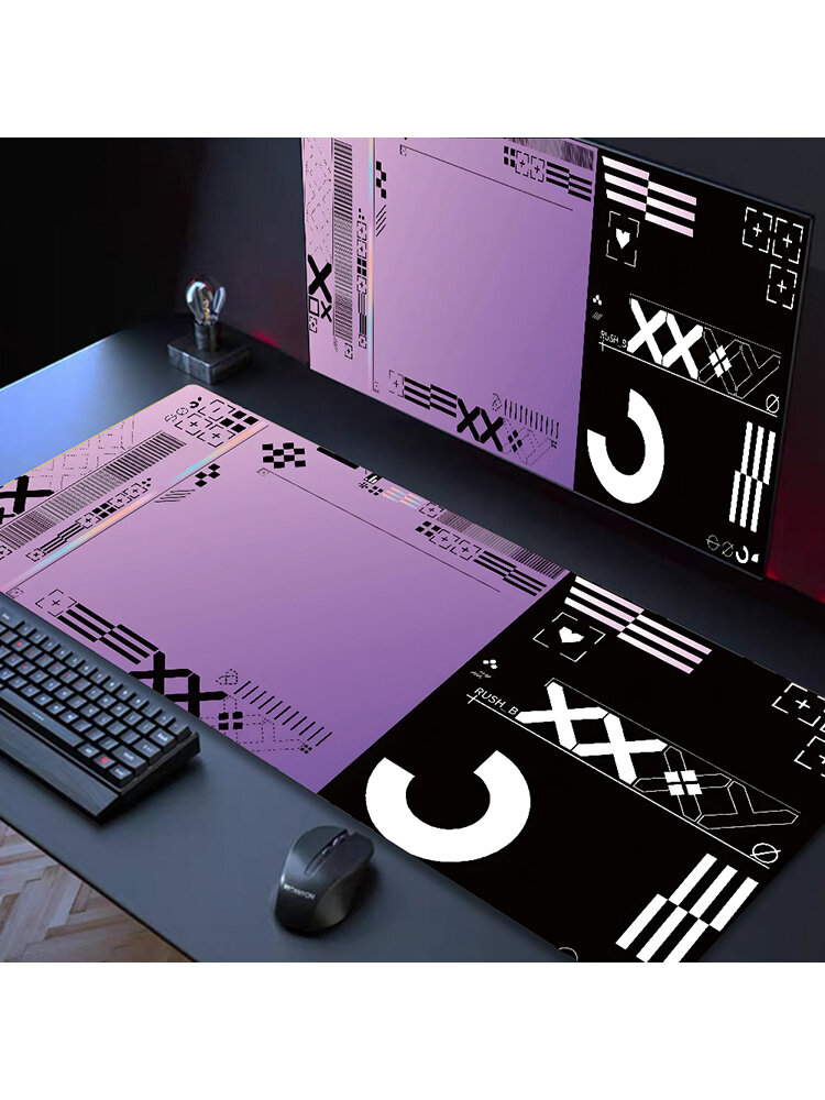 Игровой коврик CSGO премиум для клавиатуры и мыши 40x90 см из резины и пластика