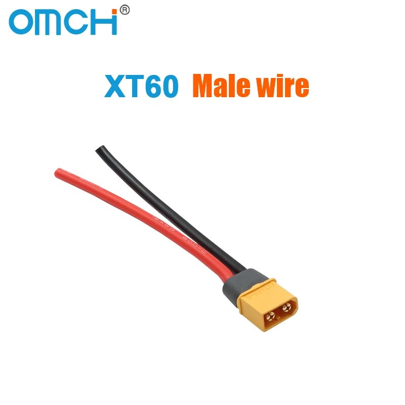 OMCH XT60 Male wire, 20cm, 12AWG