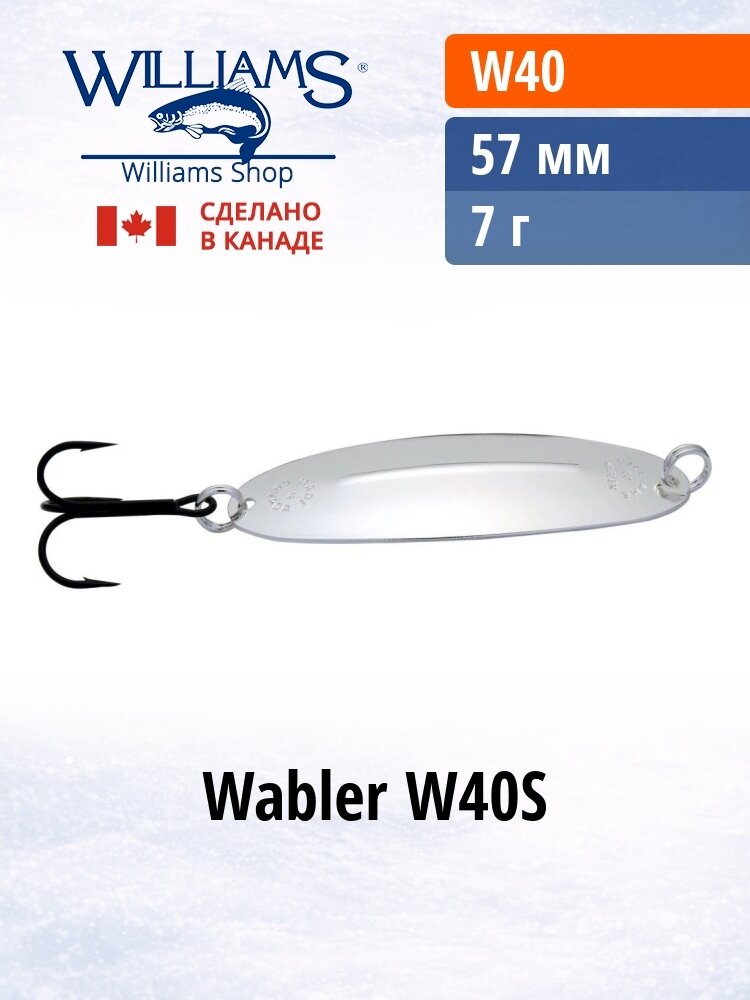 Блесна Williams Wabler W40S 7г