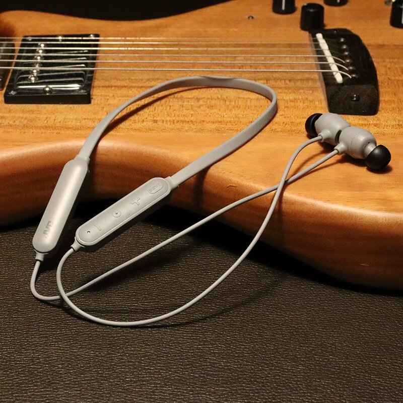 JVC HA-XC10BT Беспроводные наушники Bluetooth Двойные драйверы Мощный бас Рок-стиль для DJ Нейкбанд Серый