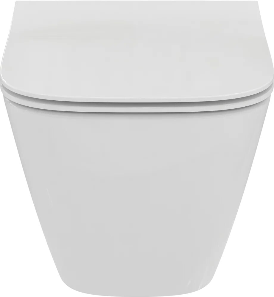 Унитаз подвесной Ideal Standard I.life S T459201 с микролифтом, безободковый, без бачка, антивсплеск, фаянсовый, белый, прямоугольный, сиденье для унитаза в комплекте