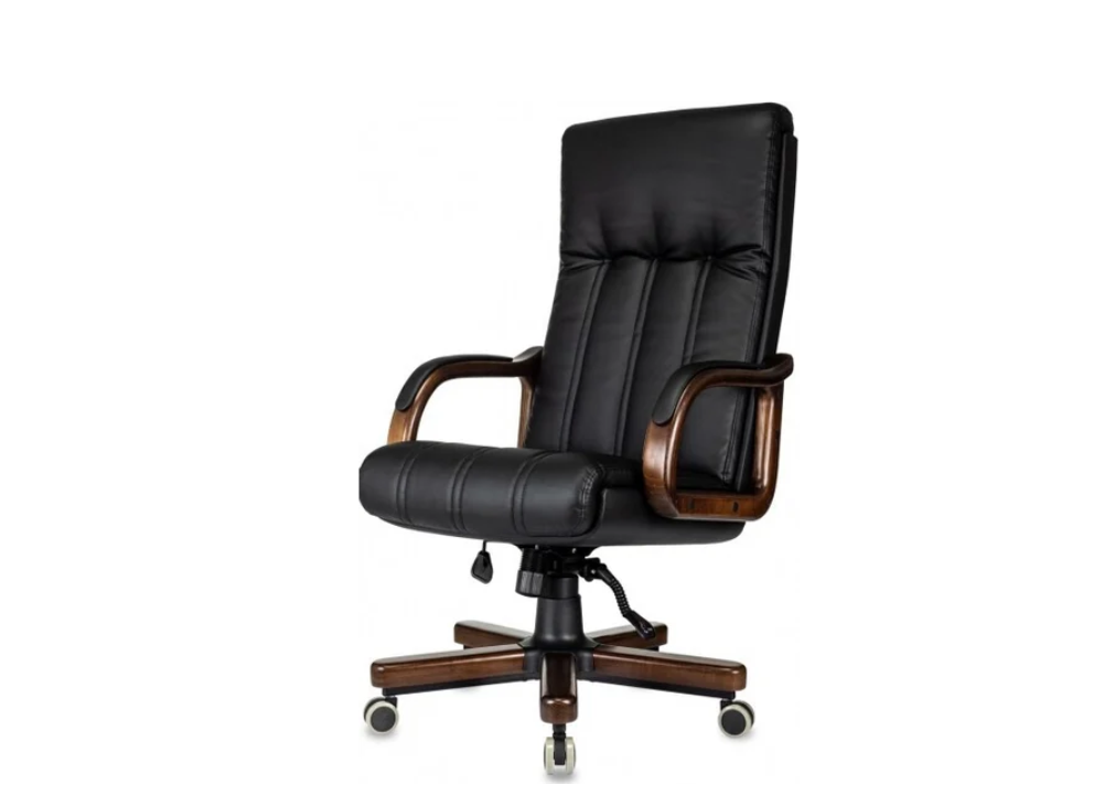 Кресло Бюрократ T-9932Walnut черный (T-9932WALNUT/B)