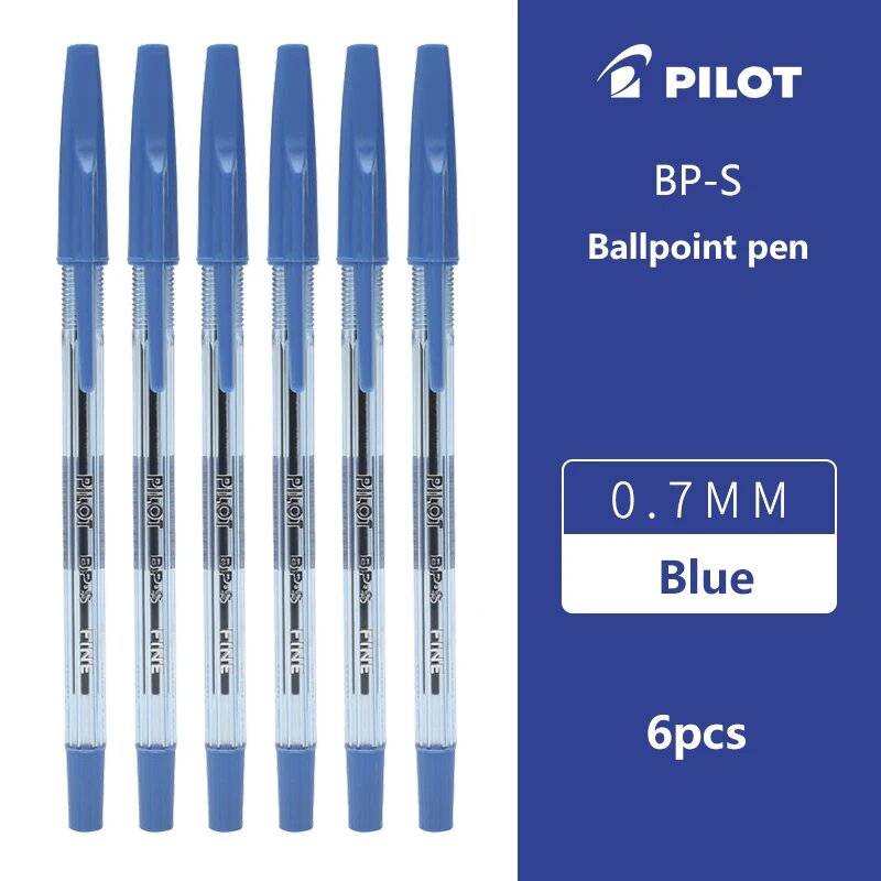 Шариковые ручки PILOT BP-SF 0,7 мм 6/12 шт. Синий, 6pcs blue