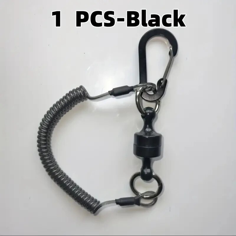 Магнитный карабин для нахлыста, черный Черный, 1pc black