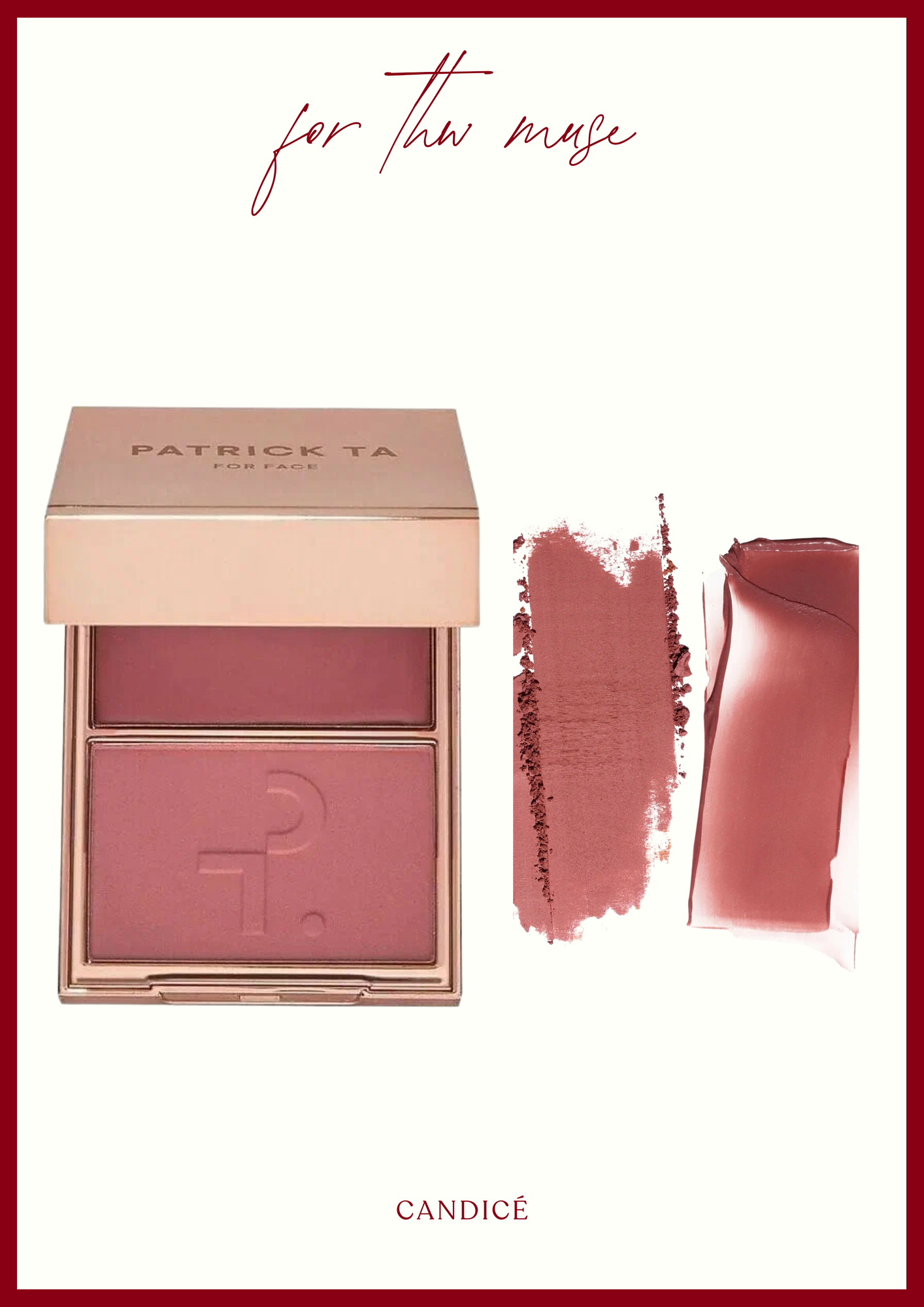 Двойные румяна Patrick Ta MAJOR HEADLINES DOUBLE-TAKE CREME & POWDER BLUSH DUO SHE GOES TO THE GYM, 10гр