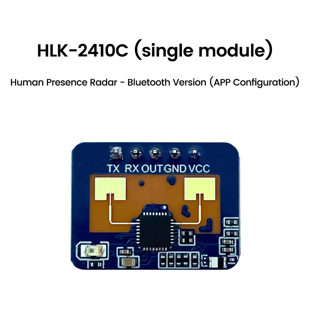 Датчик присутствия человека diymore HLK-LD2410 HLK-LD2420 Синий, Type 4