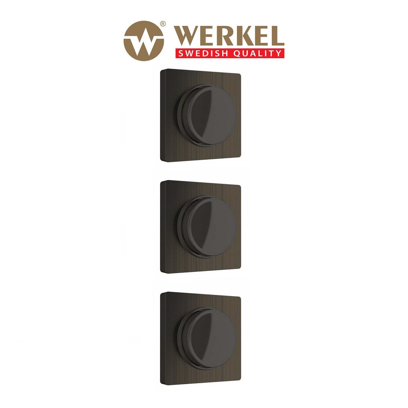 Накладка для диммера Werkel W1149012, цвет бронзовый - комплект 3 шт.