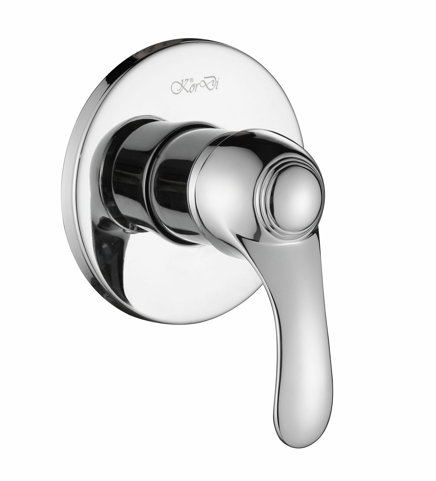 Встраиваемый смеситель для душа KorDi KD S609P-C5 на один потребитель, с внутренней частью, хром.