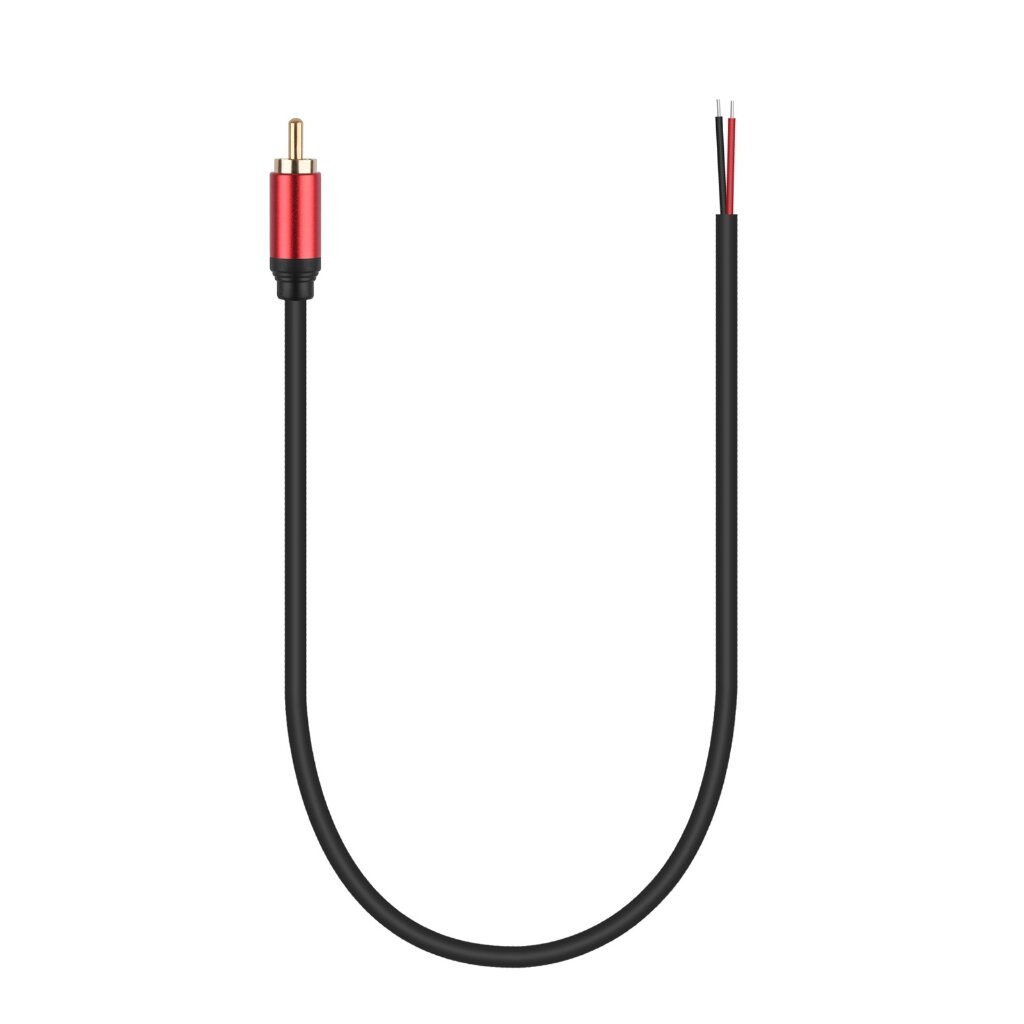 Аудиокабель RCA штекерный разъем lotus head кабель подходит для аудио- и видеокабеля усилителя динамика-красный