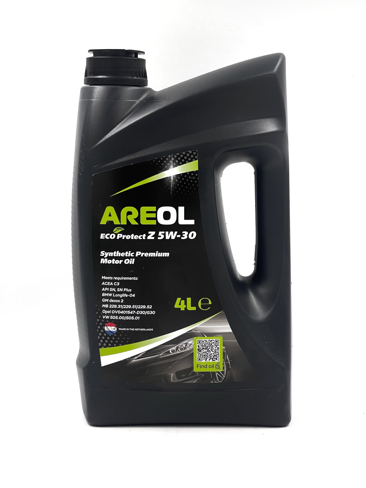 Масло моторное Areol Eco Protect Z 5w-30, синтетическое 4 литра