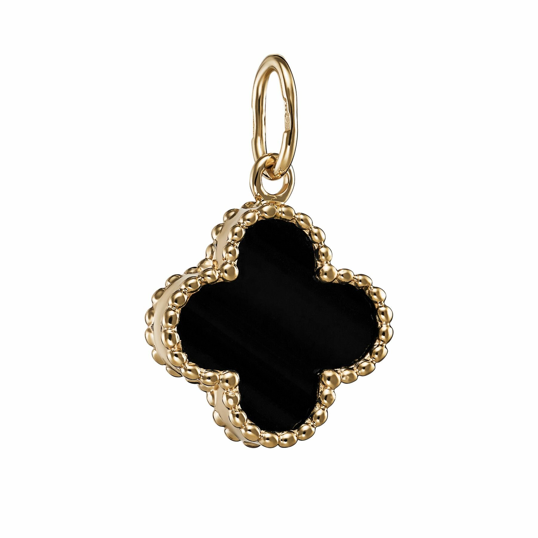 Подвеска, желтое золото, 585 проба, оникс