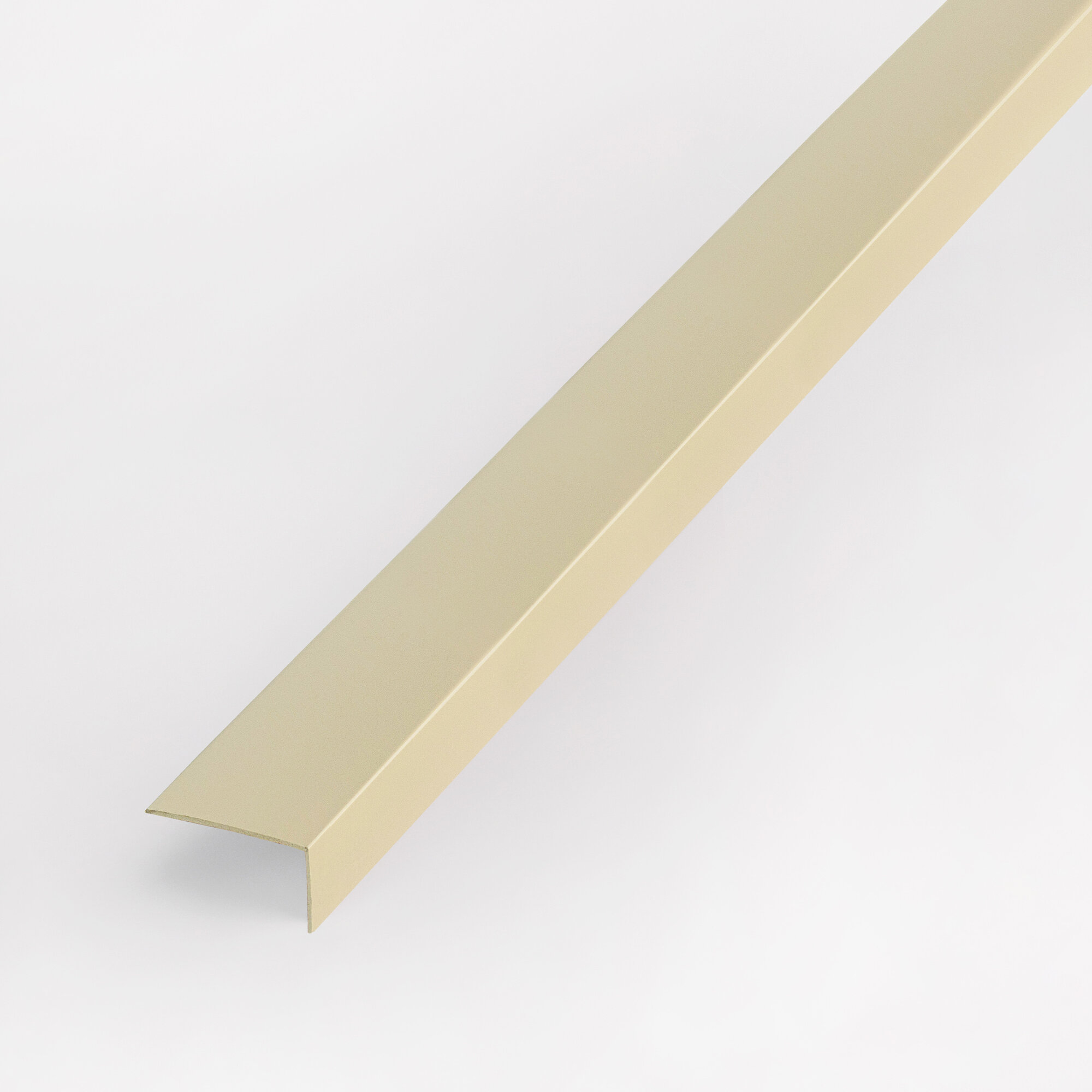 Уголок разнополочный пластиковый 20х12 мм, длина 2,7 м, угол ПВХ для стен внешний Ideal (Идеал) У 20Х12, слоновая кость 008