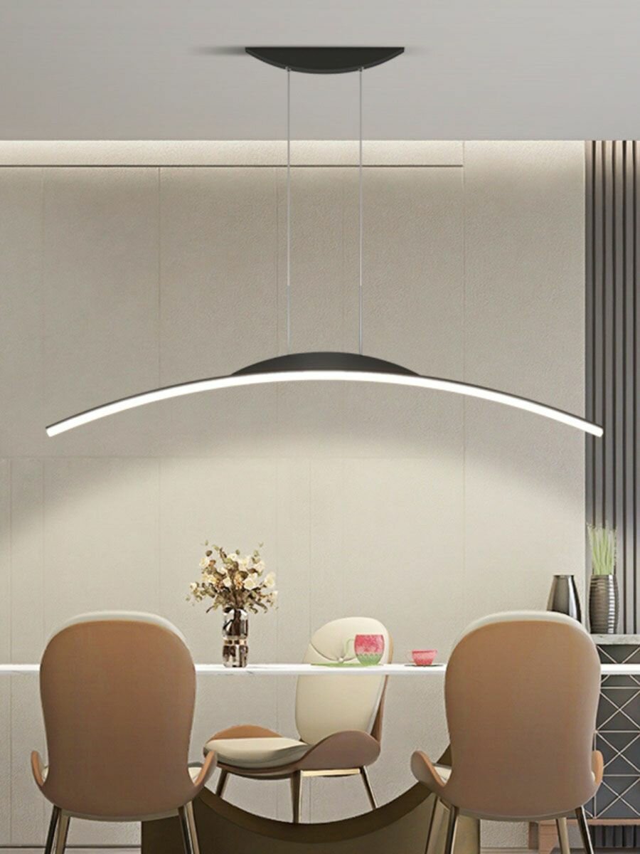 Ресторанный свет, Люстра потолочная, золотой, LED,20 Вт, L100cm, Энергосберегающая лампа