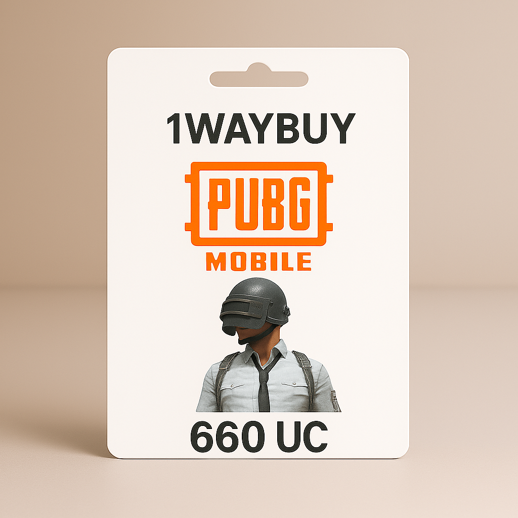 Подарочная карта PUBG Mobile 660 UC, ВСЕ страны, Гифт код и пополнение счета онлайн Unknown Cash