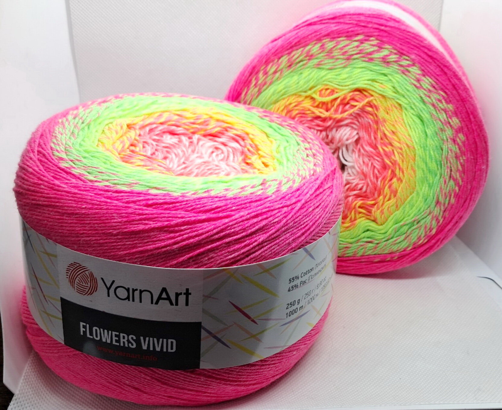 Фантазийная пряжа "Flowers" (Фловерс) фабрики "YARN ART" 1 моток 250 грамм; цвет 507