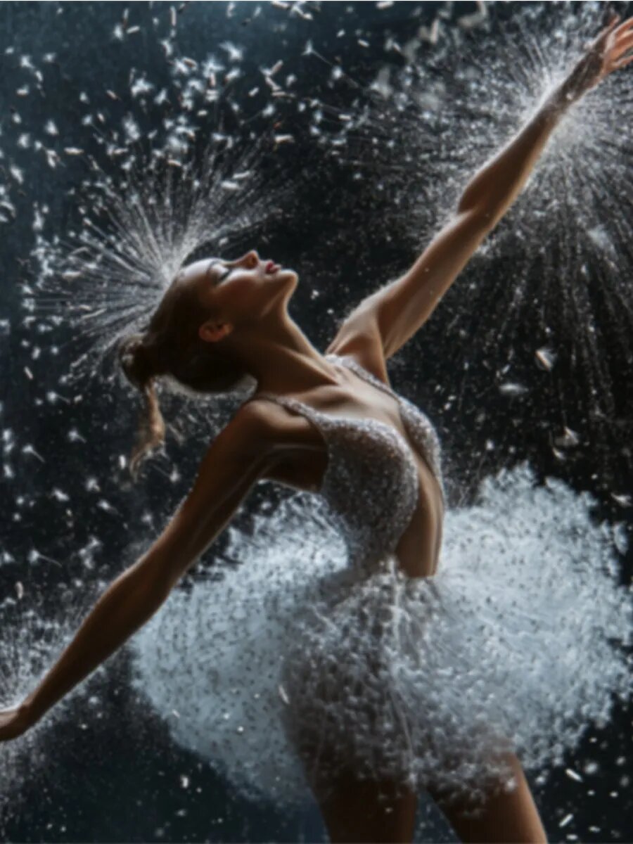 Картина по номерам девушка балерина 40х50