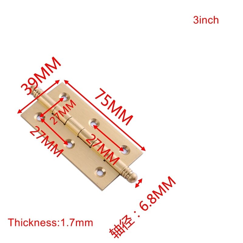 Латунные петли 3 inch золотистые