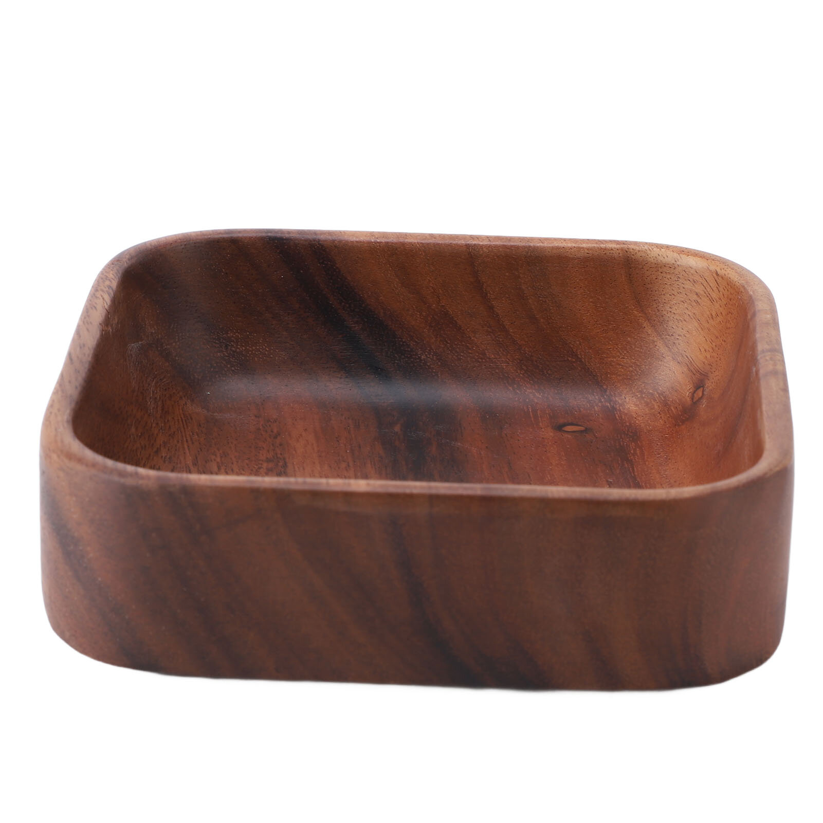 Коробка для сухофруктов из орехового дерева, многофункциональный лоток большой емкости для орехов, закусок, хранения ювелирных изделий, квадратный дизайн