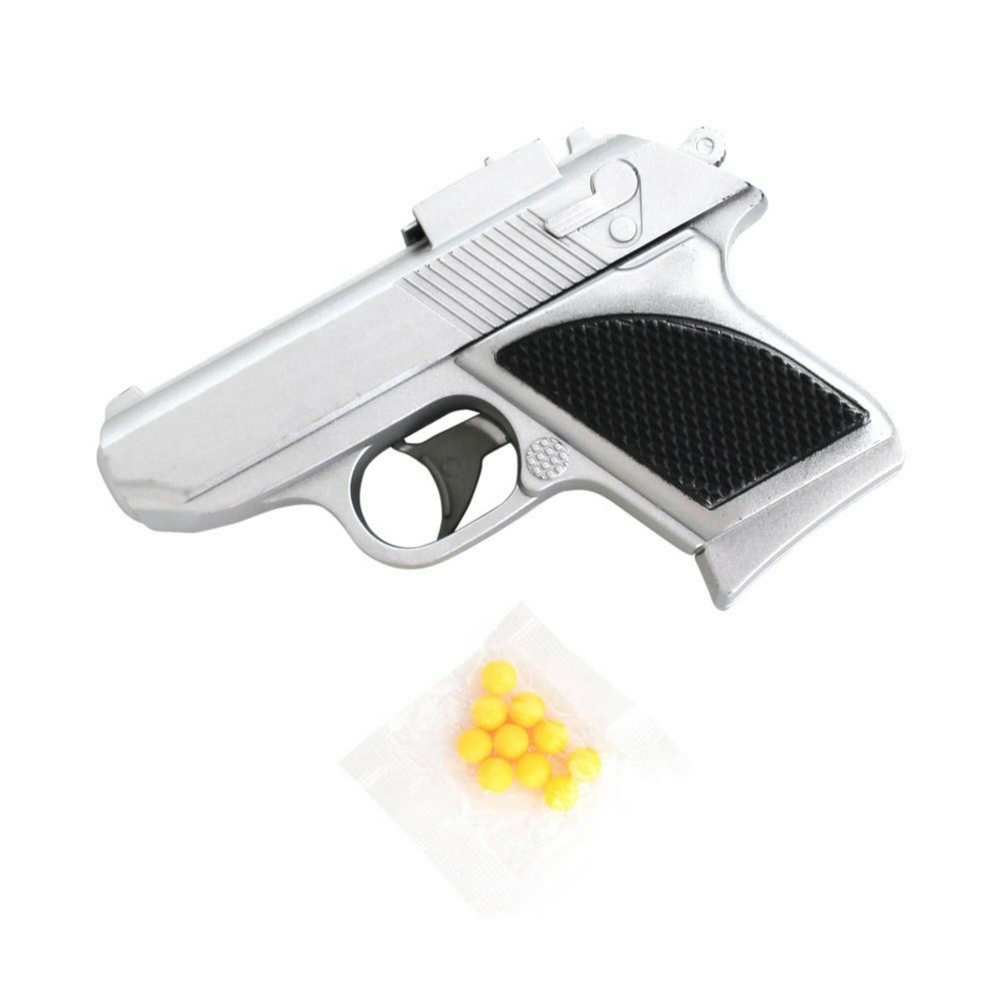 Пистолет с пульками в пакете