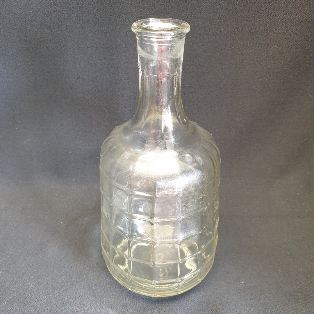 Графин (штоф), стекло, отсутствует пробка. СССР