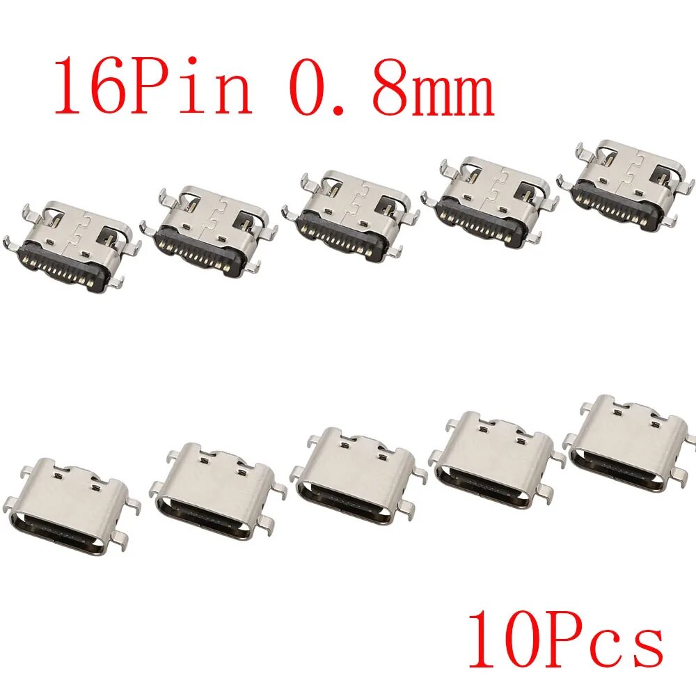 USB-разъем Type-C женский 2/6/16/24 контакта K 16Pin 0.8mm