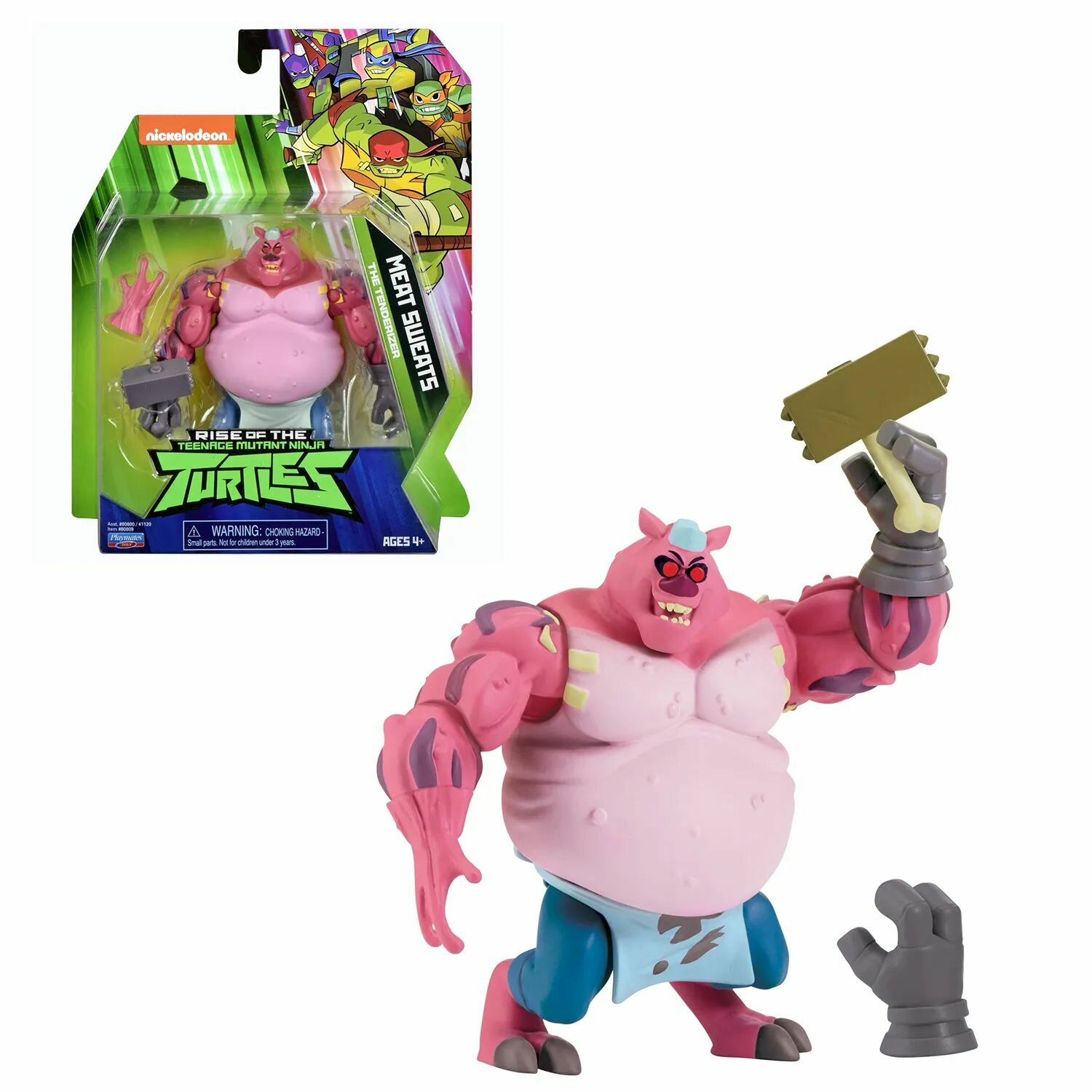 Фигурка Мит Свэтс Злодей шеф-повар 12.5 см Черепашки-ниндзя TMNT Teenage Mutant Ninja Turtles MEAT SWEATS Playmates TOYS