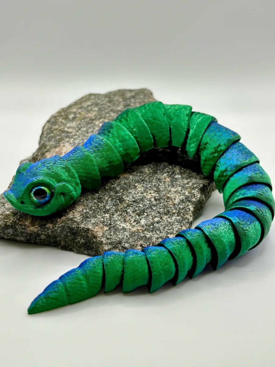 Фигурка подвижная Home&Misc "Змея", 3D антистресс, пластик, длина 28 см