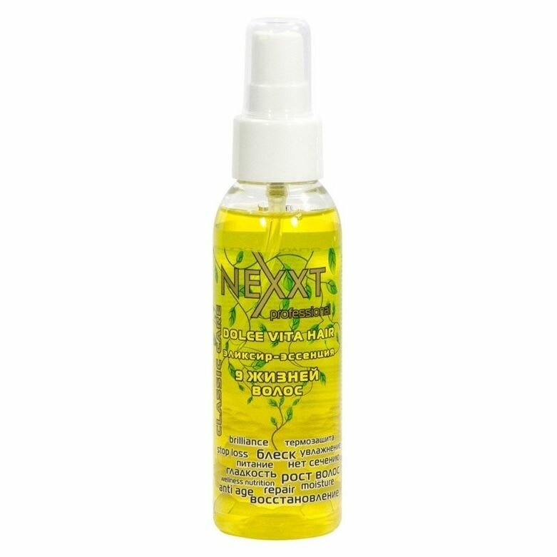 Сыворотка Nexprof (Nexxt Professional) Dolce Vita Hair, Эликсир-эссенция 9 жизней волос, 100 мл