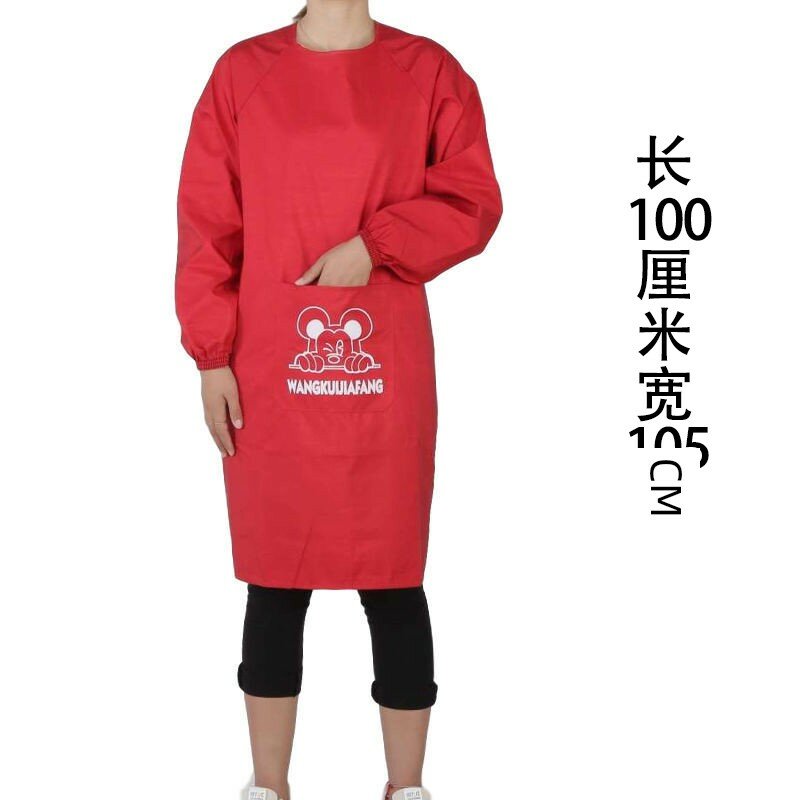 Фартук с длинными рукавами, водонепроницаемый и маслостойкий, рабочая одежда для взрослых мужчин на осень и зиму,