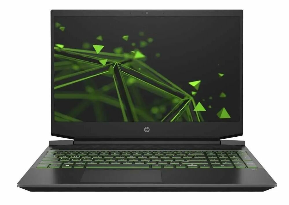 15.6" Ноутбук HP Pavilion Gaming 15-ec1008ur (2H6B9EA) черный - 1920x1080, IPS, AMD Ryzen 5 4600H, ядра: 6 х 3 ГГц, 8 ГБ, SSD 256 ГБ, GeForce GTX 1650 Ti - 4 ГБ, Windows 10 Home