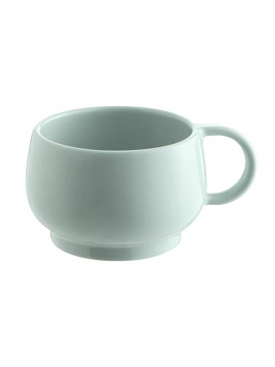 Чашка кофейная для эспрессо керамическая Degrenne Empileo Vert Amande, 100 мл, зеленая