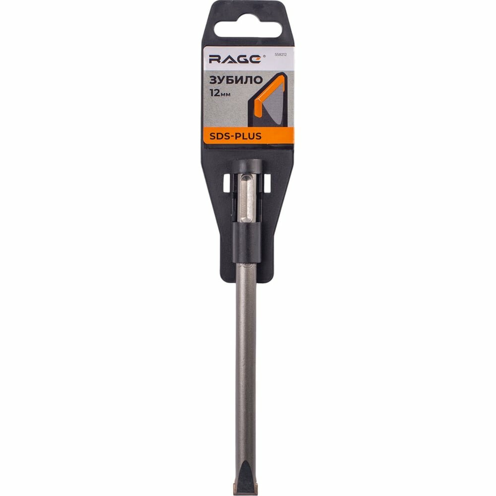 Зубило мини плоское твердосплавное SDS-plus 12х160 мм RAGE 558212