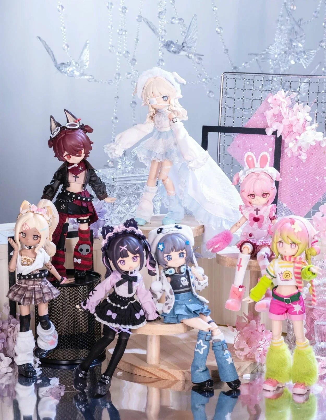 TCC Freedom Claim Electronic Cute Pet 1/12 BJD Фигурка, Случайный человек blind boxes